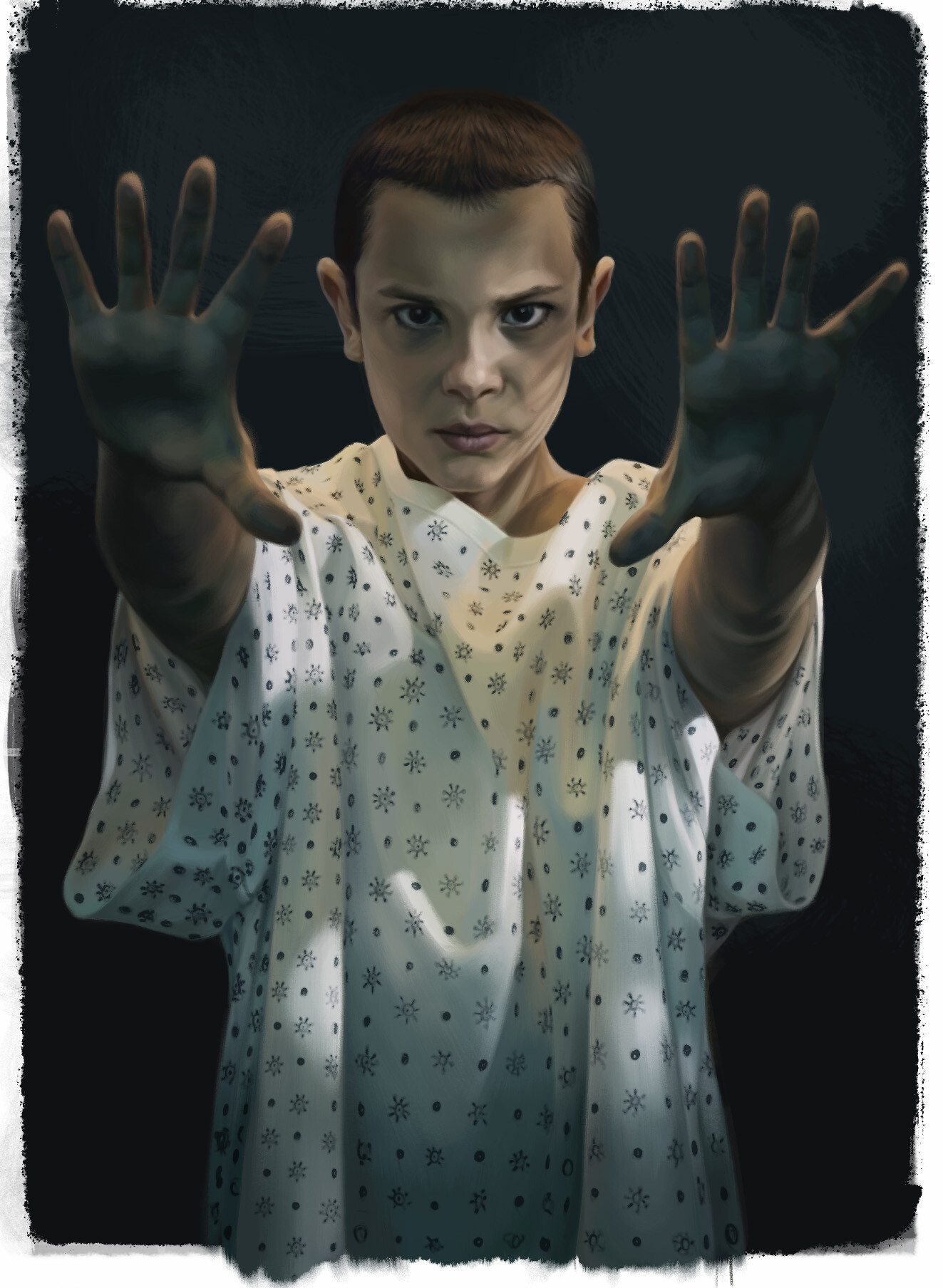 ArtStation - Eleven Portrait (Stranger Things)