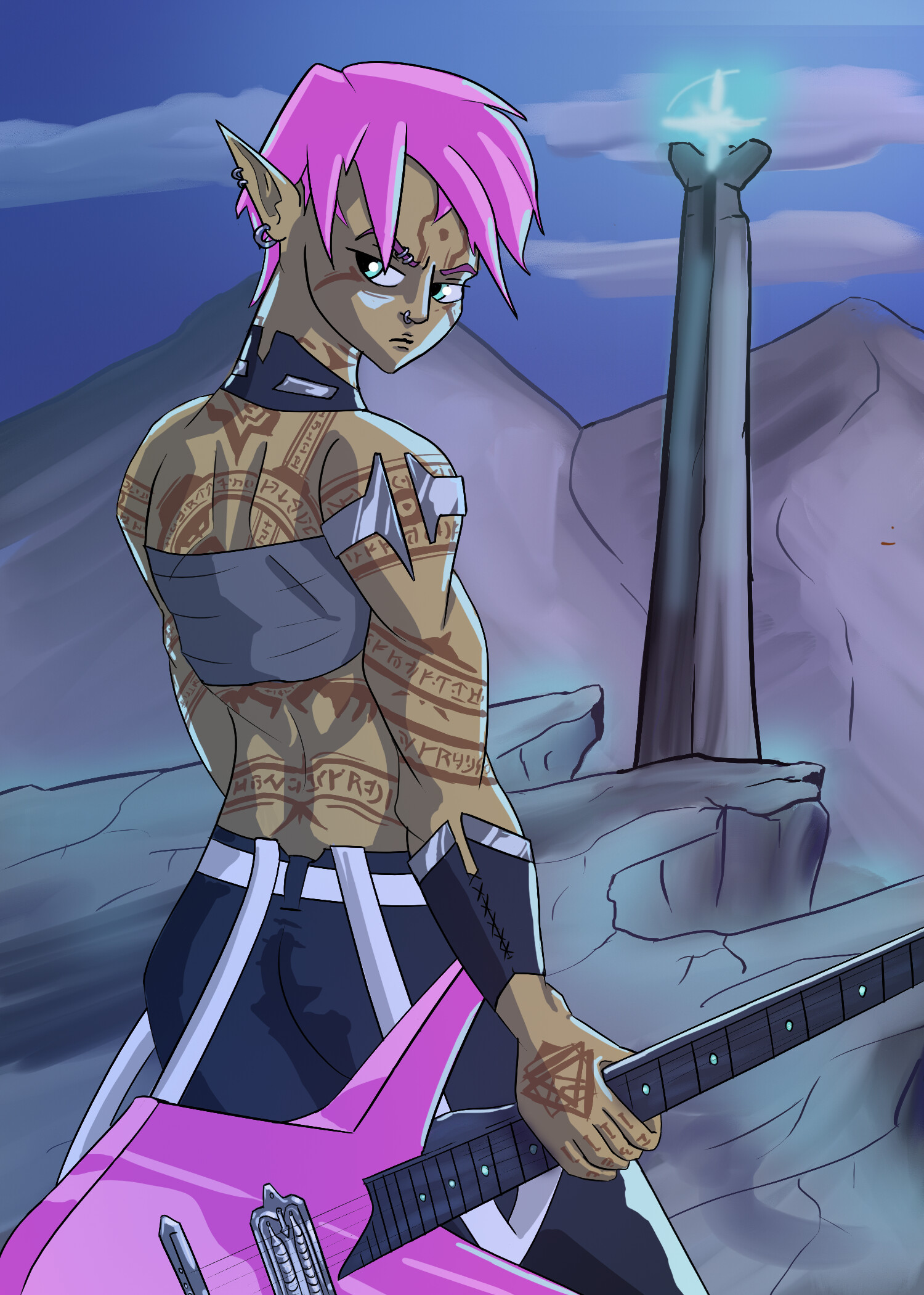 ArtStation - punk rock elf