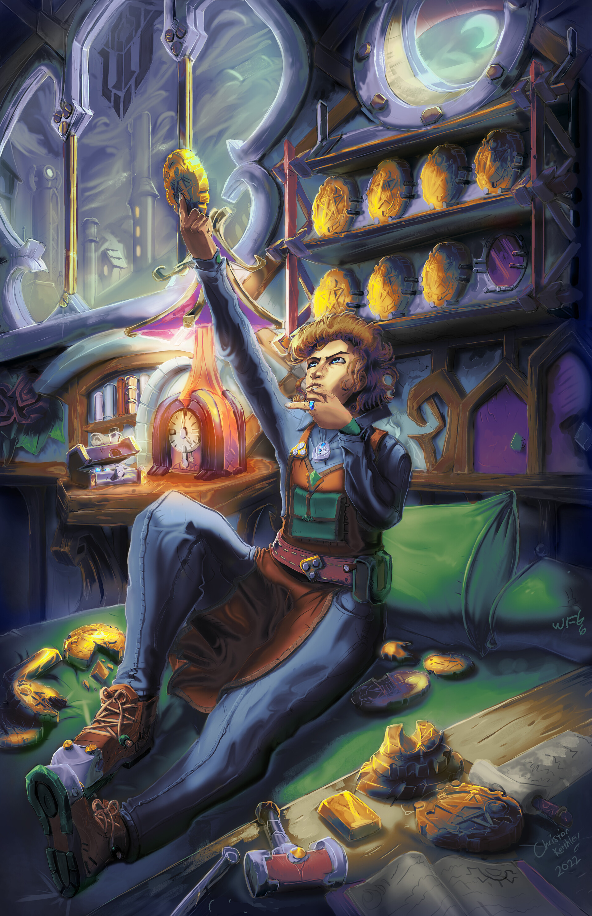 ArtStation - Eight Coin Tarot