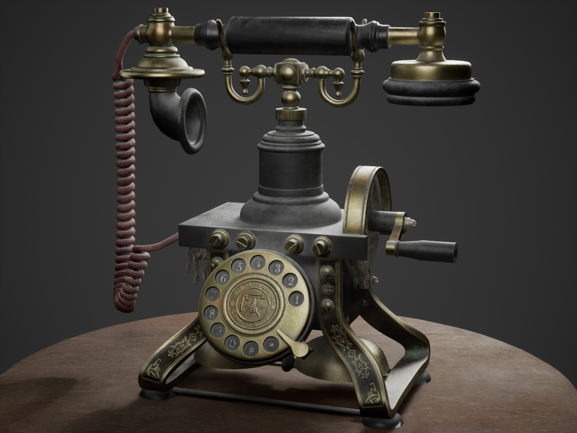 ArtStation - Ruined Vintage Telephone