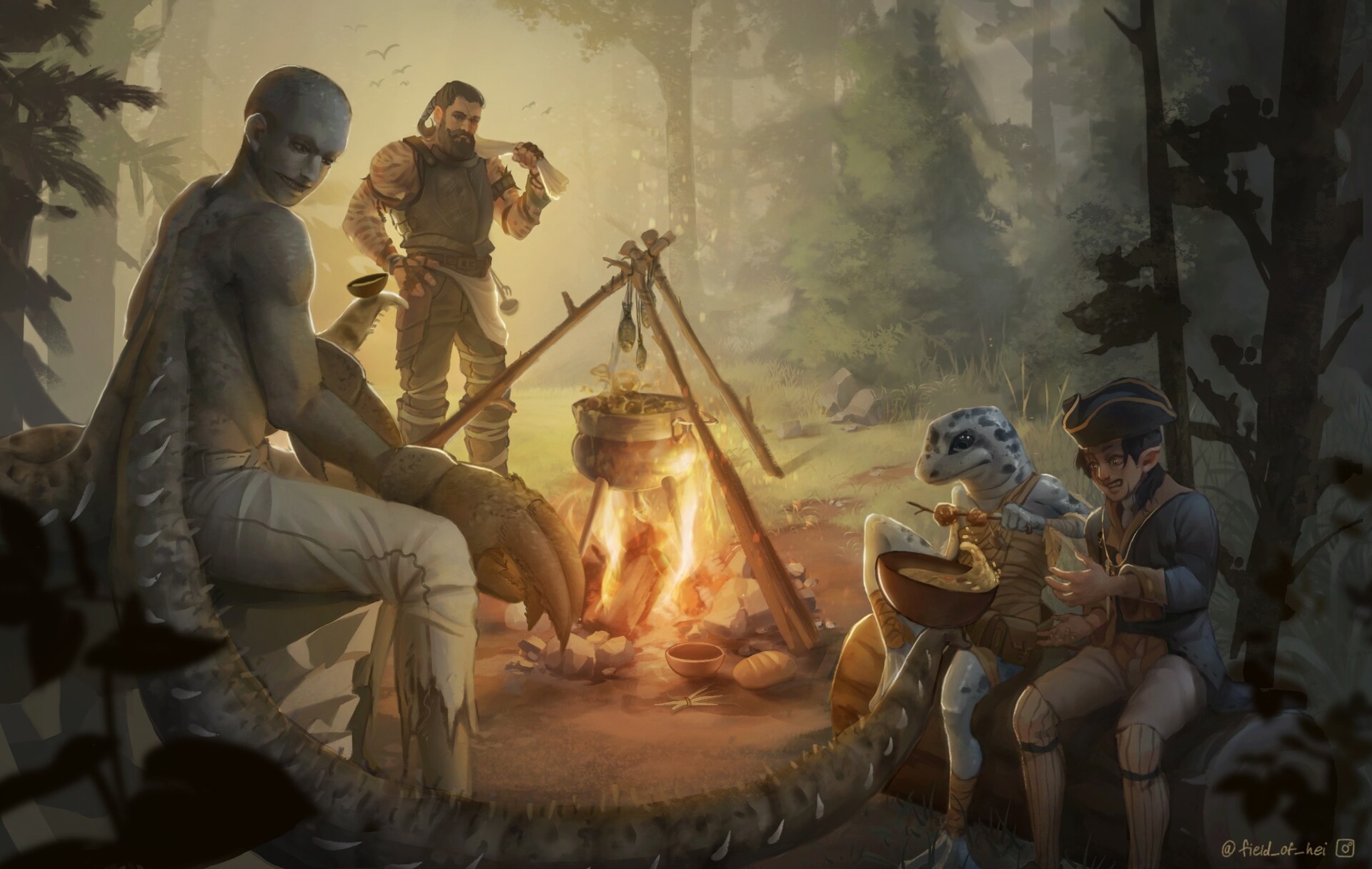 ArtStation - Dnd Campfire