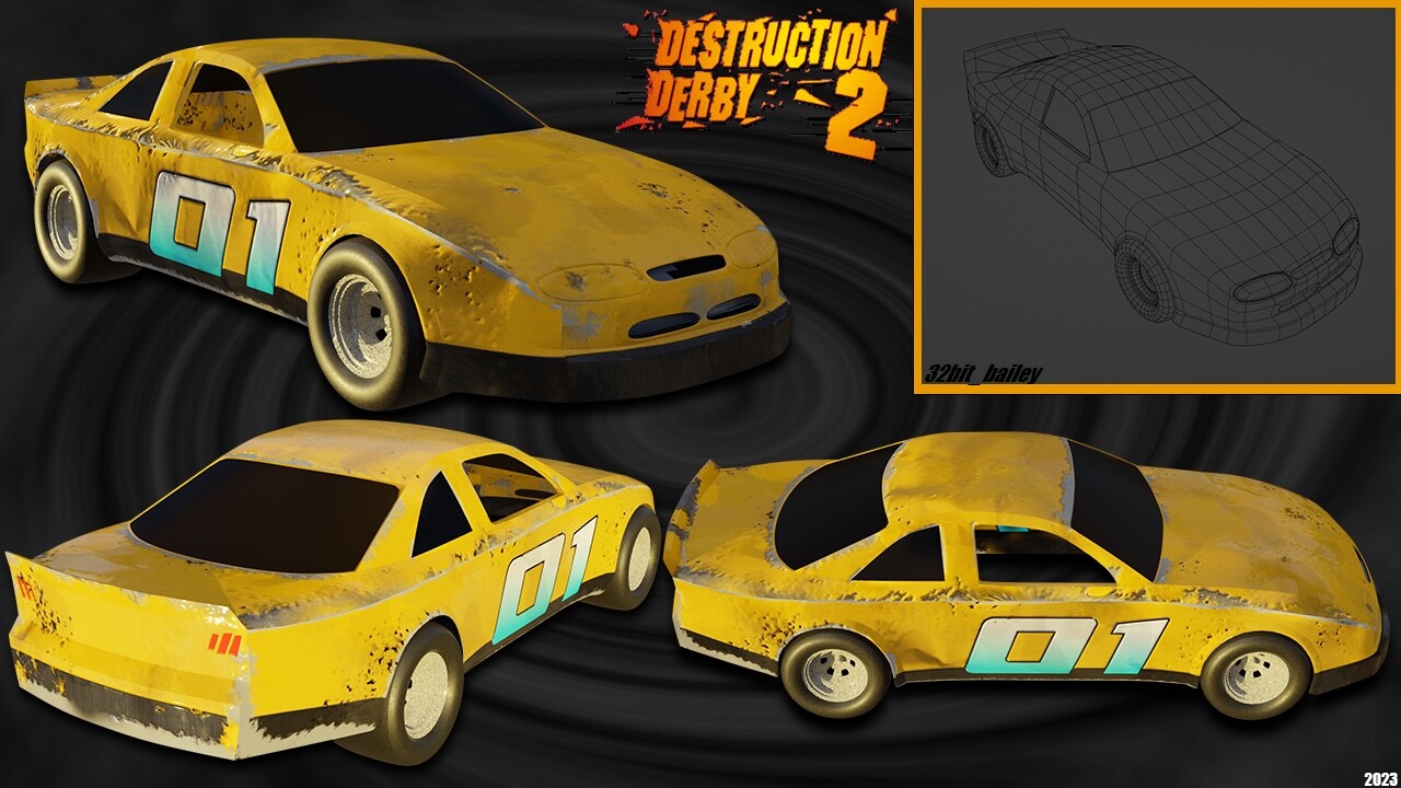 ArtStation - Destruction Derby 2 stock car