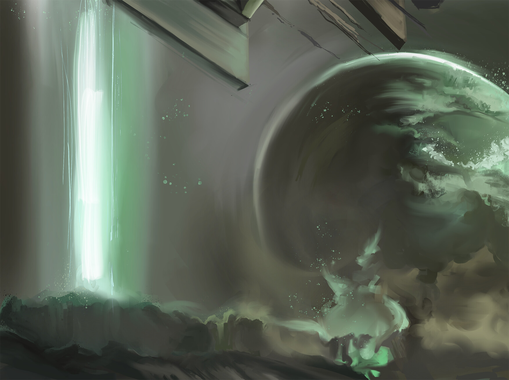 ArtStation - Araxys - landscape sketch