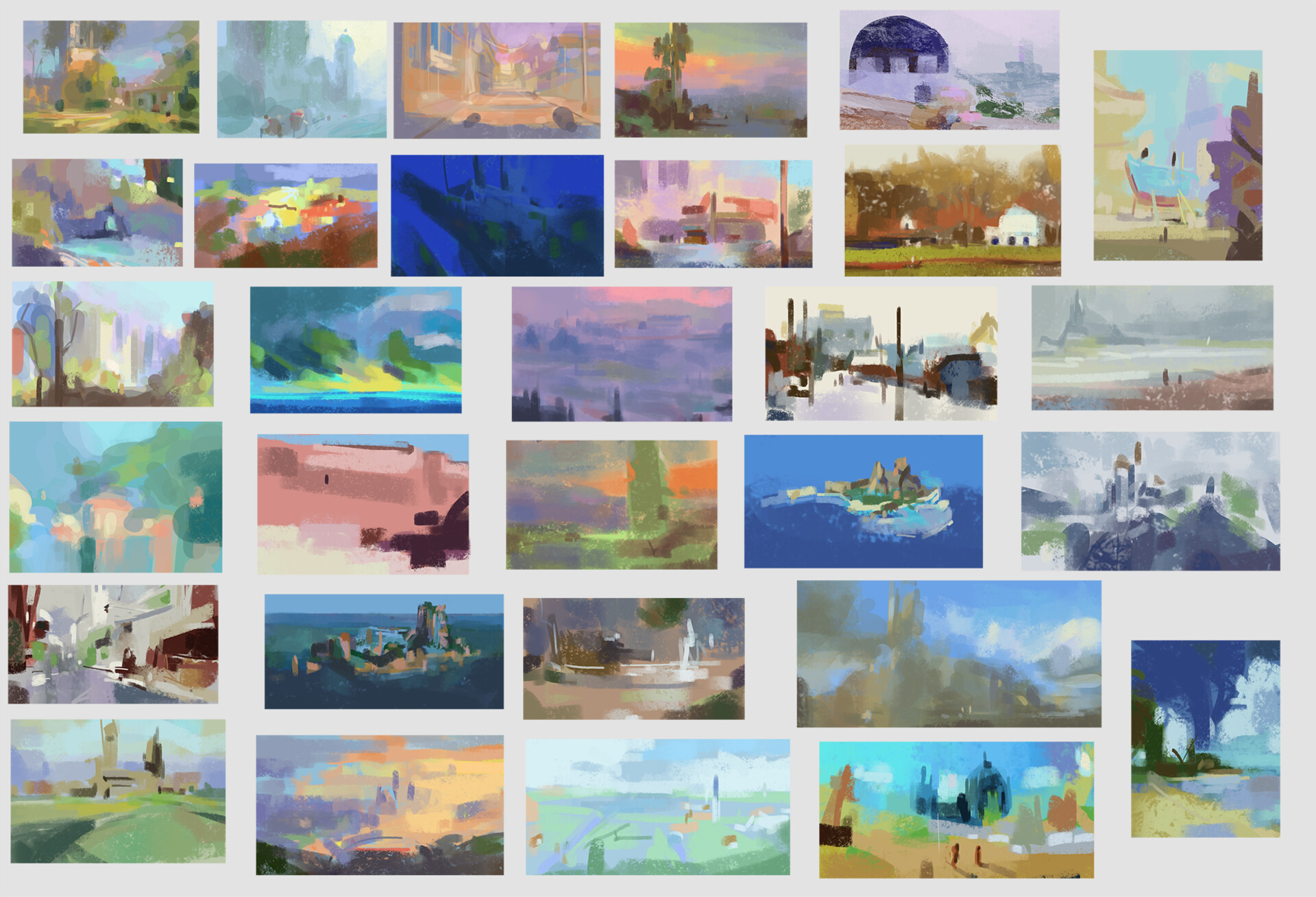 ArtStation - color studies