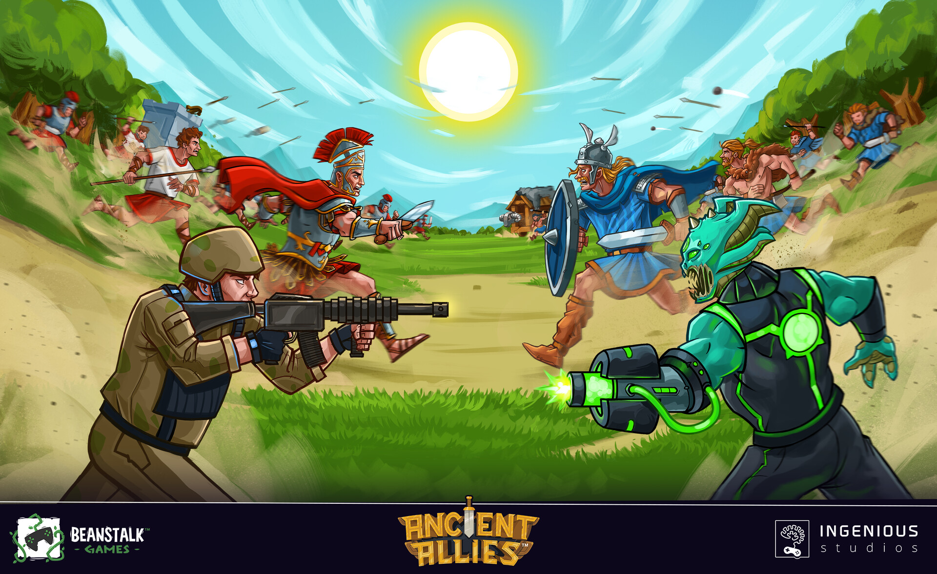 Ingenious Studios - Ancient Allies Tower Defense - Splash and Icon art