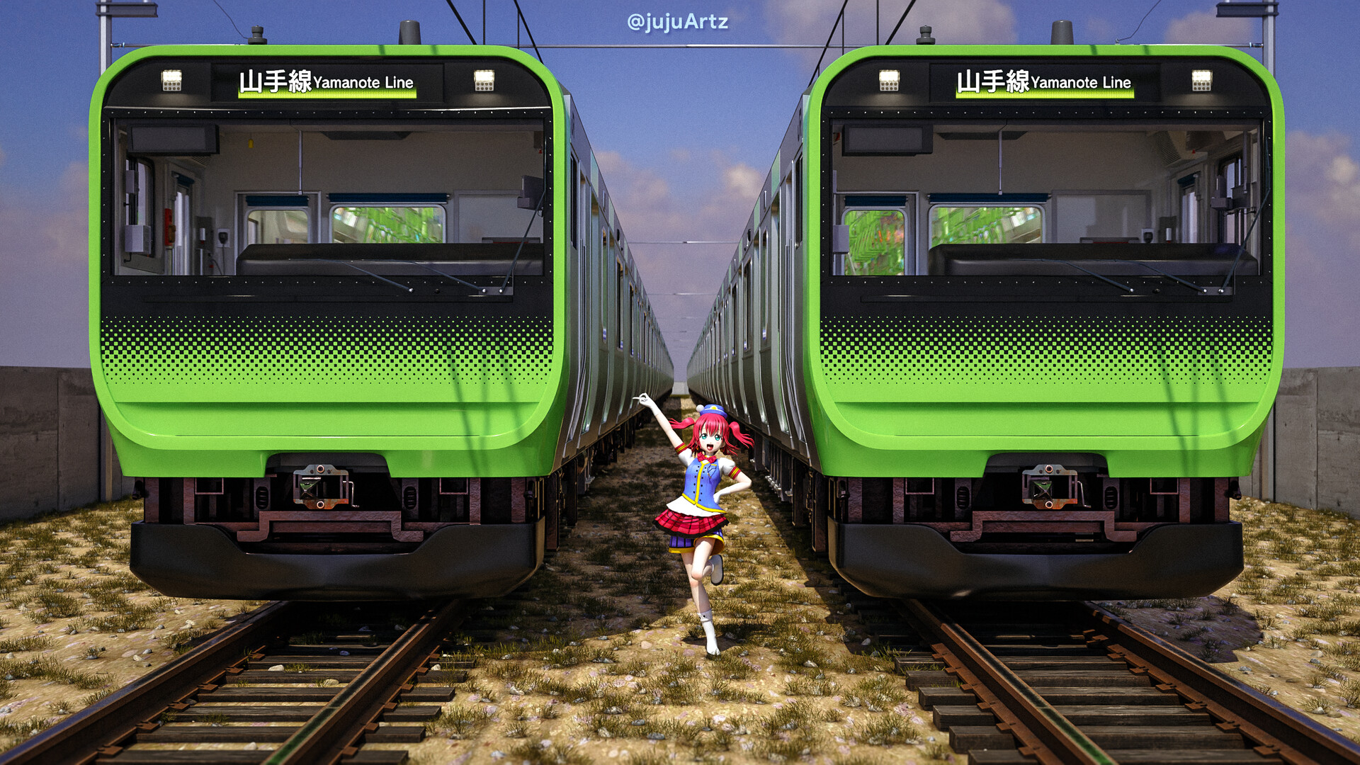 JujuArtz - Yamanote Line E235 Series 3D Model