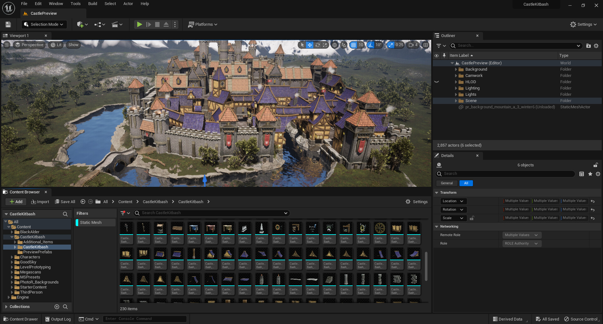 3D Tudor - Blender & Unreal Engine Massive Modular Pack 250 Piece ...