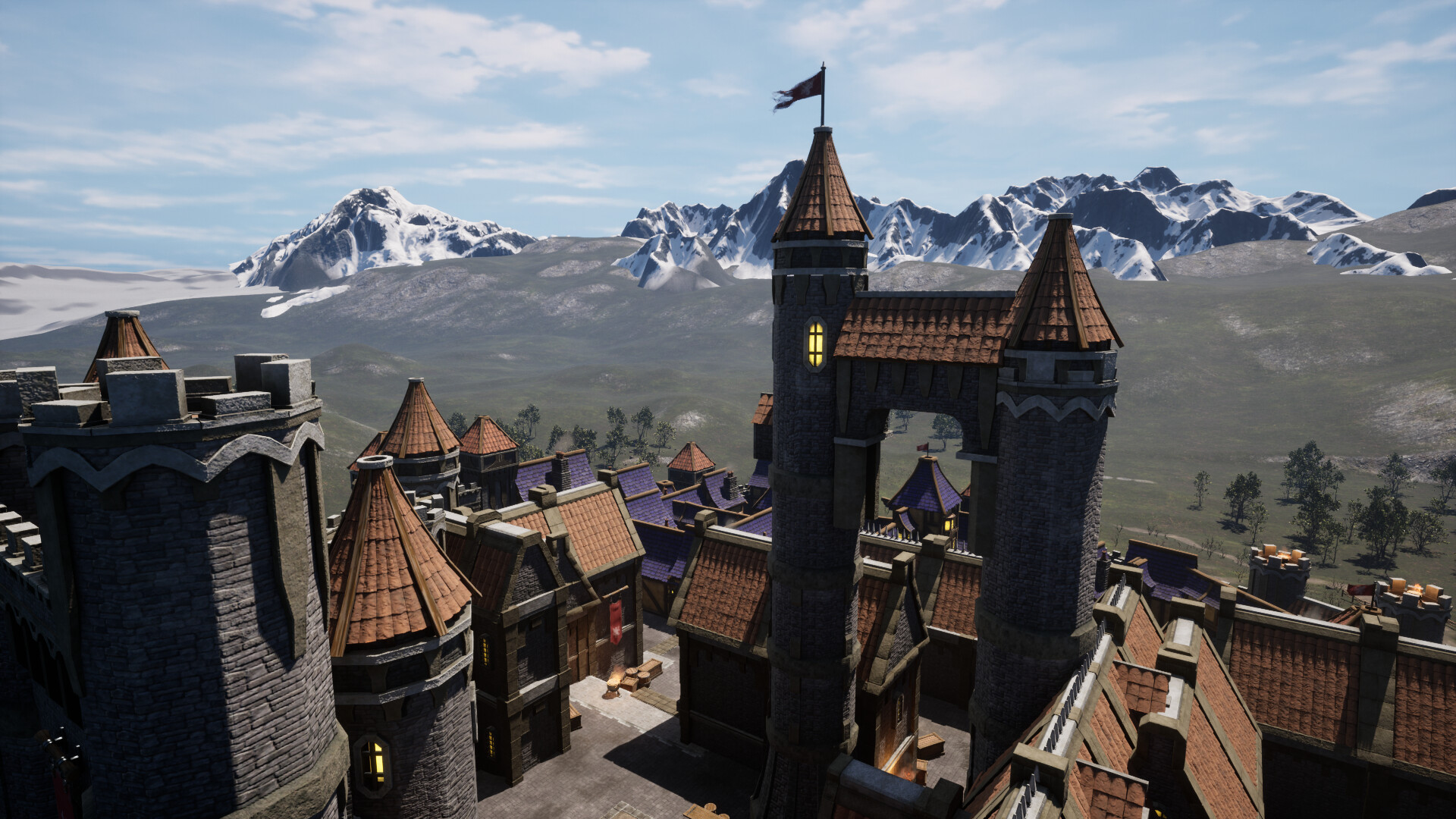 3D Tudor - Blender & Unreal Engine Massive Modular Pack 250 Piece Castle & Town Kitbash