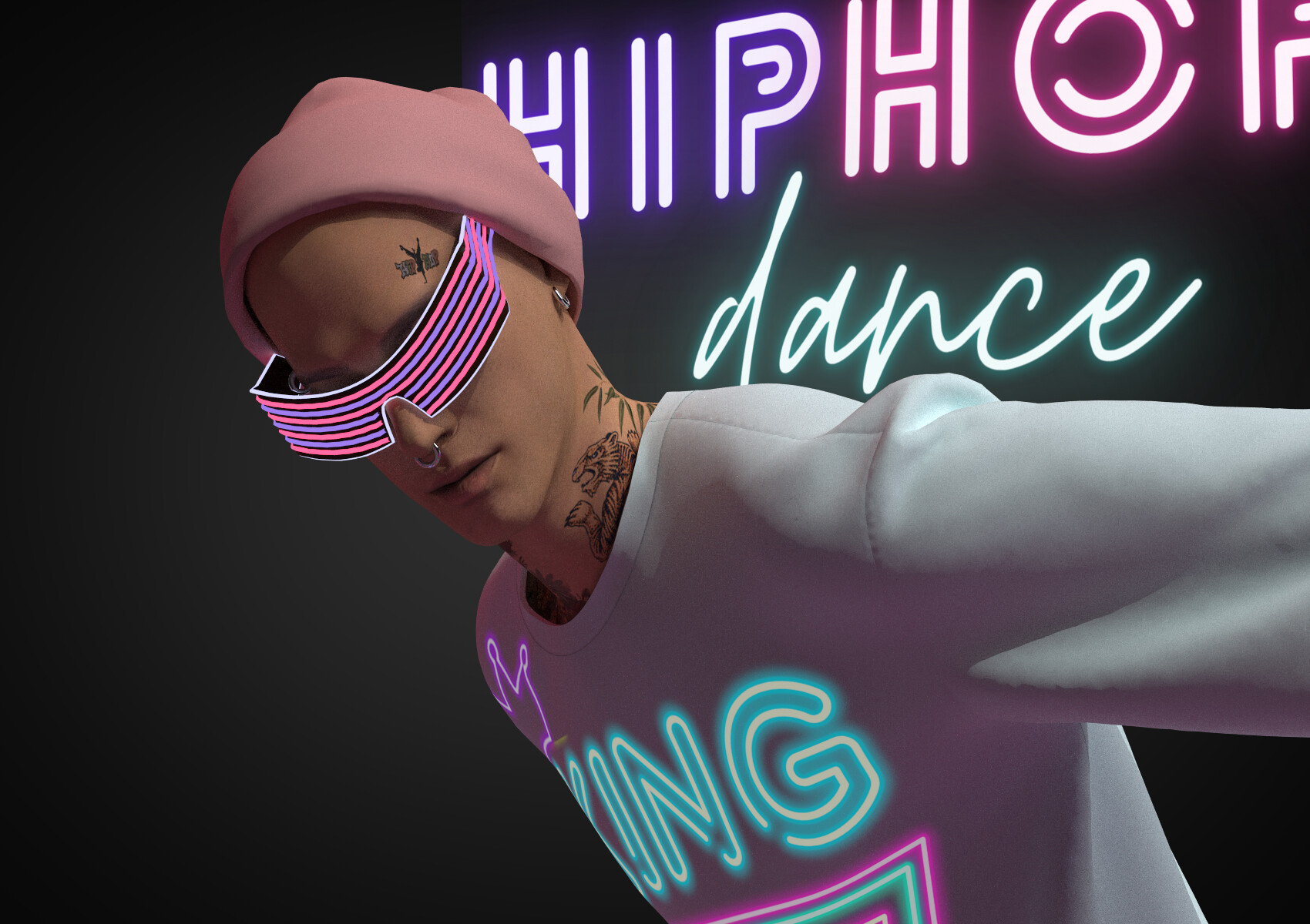 ArtStation - Hip Hop clothes. Marvelous designer.
