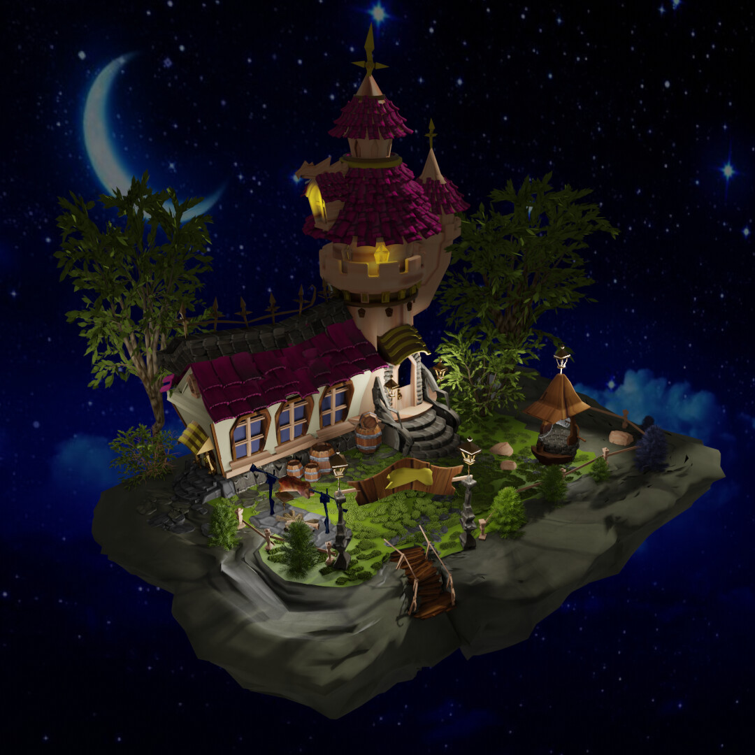 ArtStation - 3D_scene_Blender