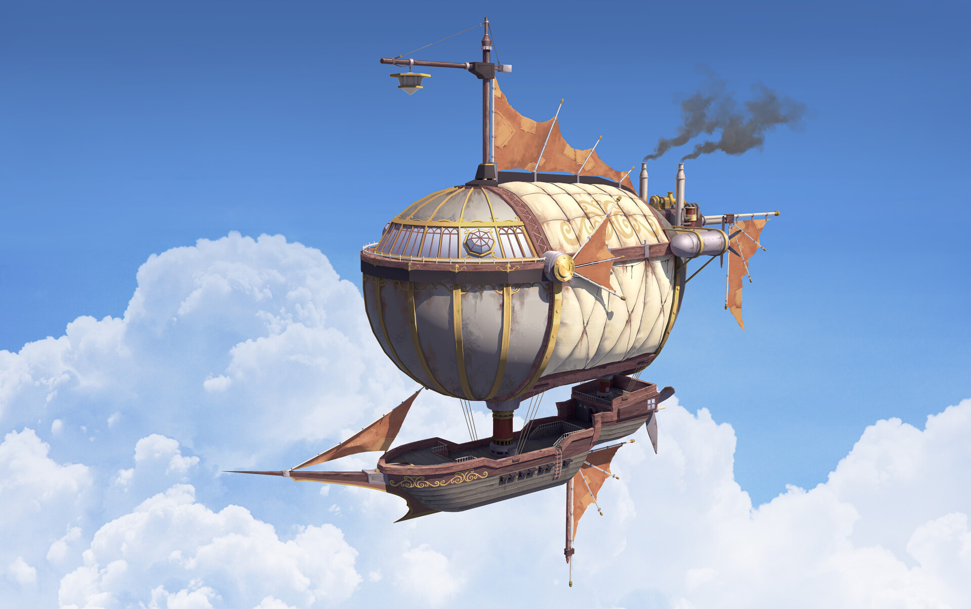 ArtStation - Steampunk Airship