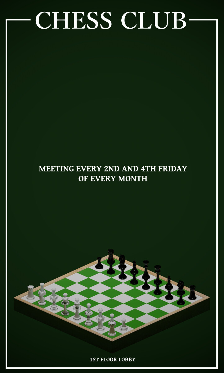 ArtStation - Chess Club Posters