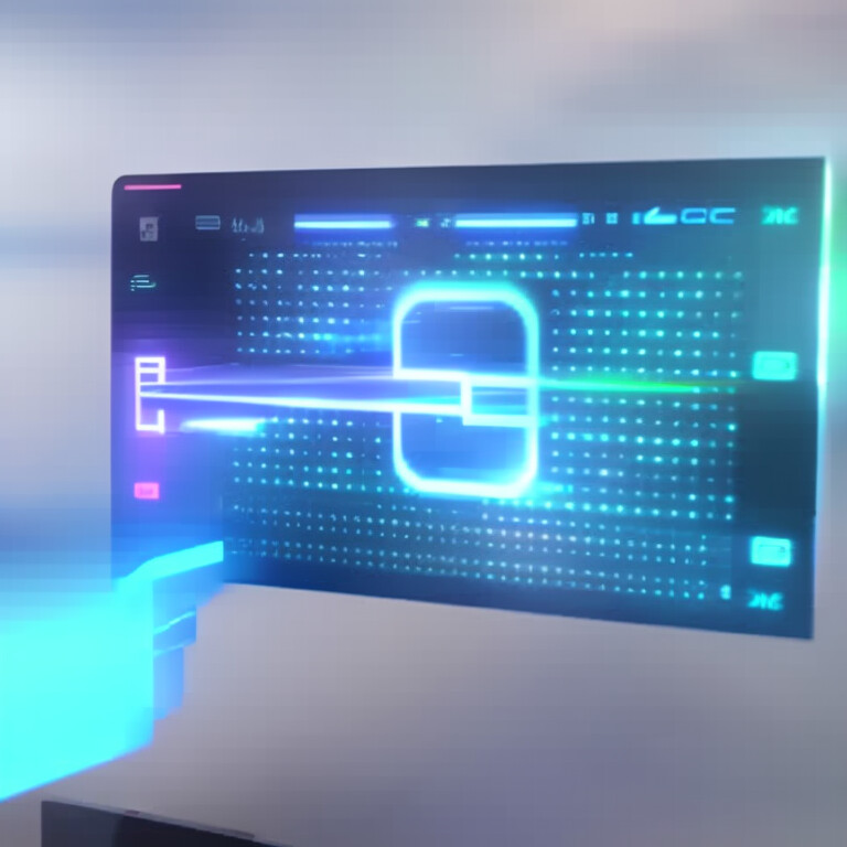 ArtStation - Futuristic PC system Block (AR GUI)