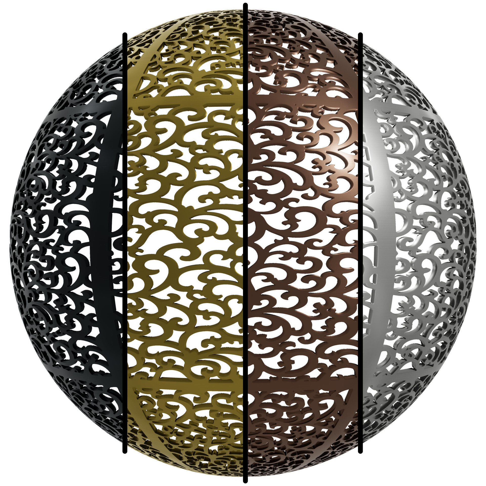 ArtStation - FB573 Decorative metal panel Patterned steel | PBR | 4MAT | 4K