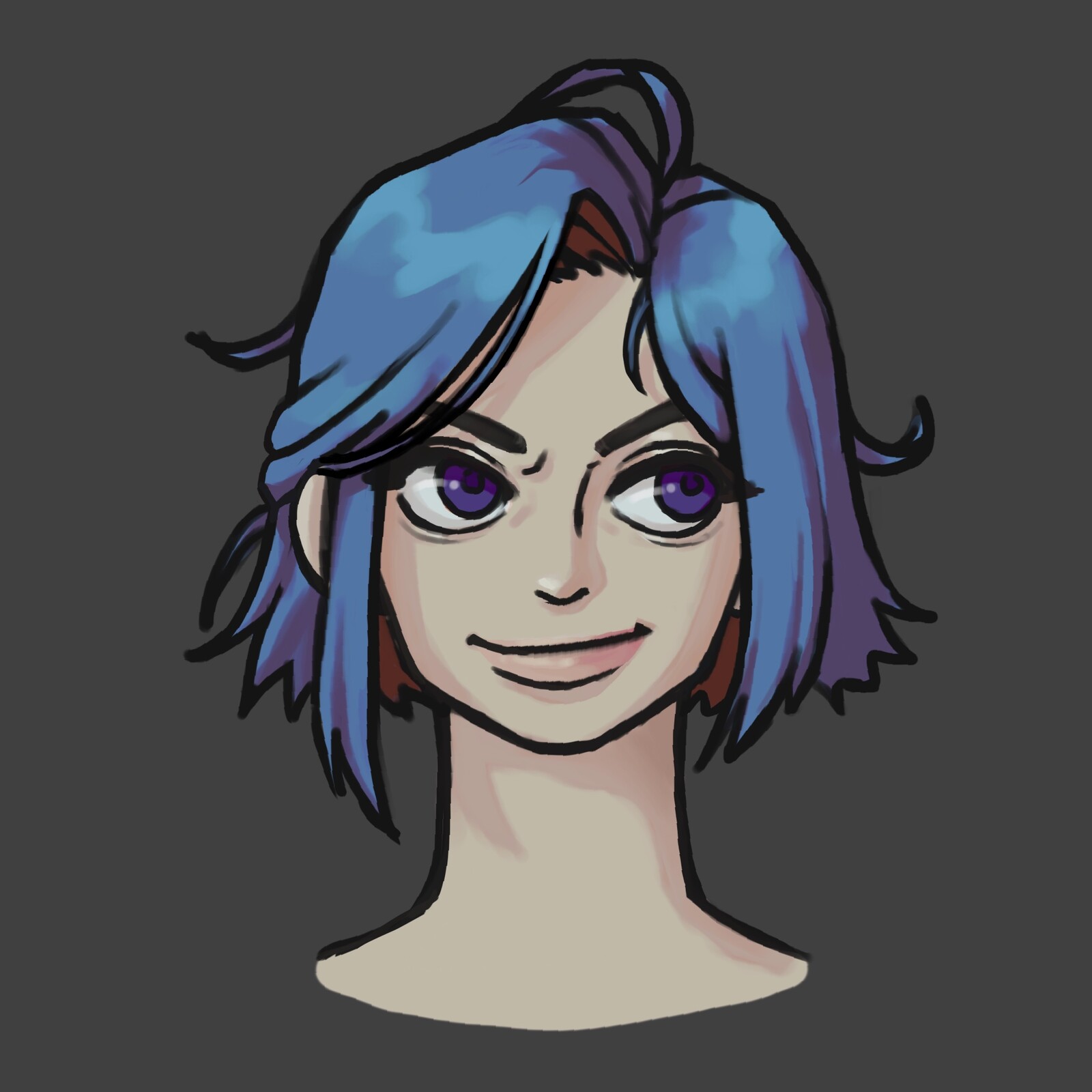 Tan Pei Ying - Blue Hair Girl