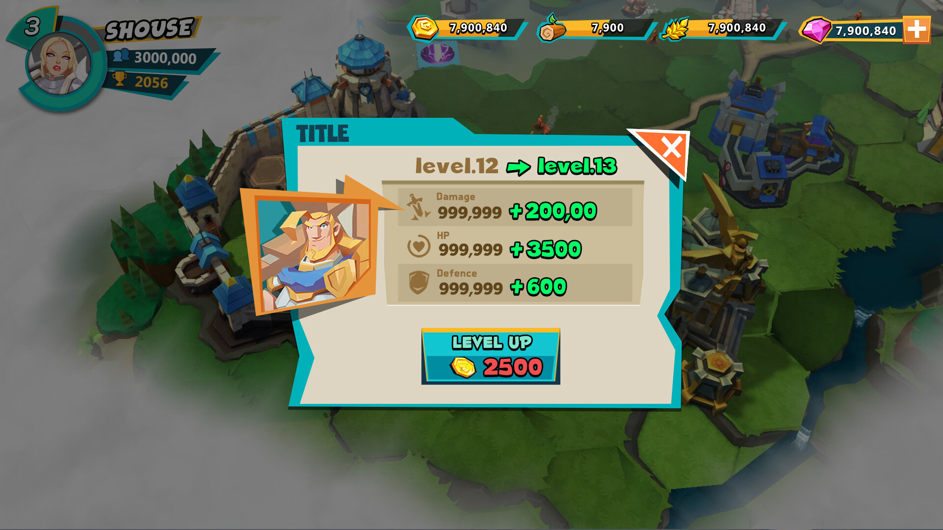 ArtStation - Brave Conquest UI 初版風格