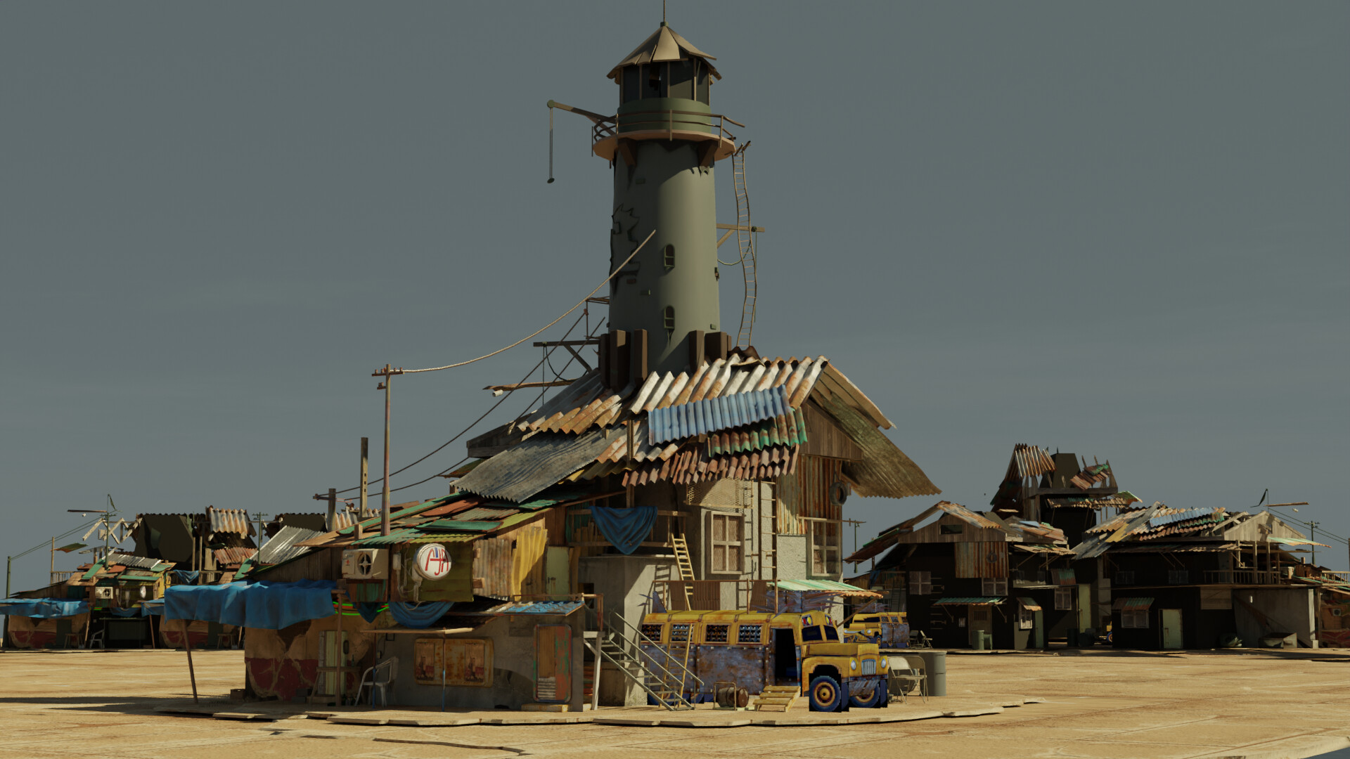 ArtStation - Post Apocalyptic Shack