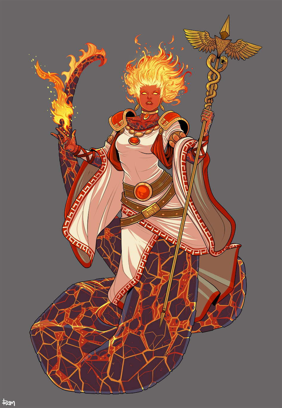 ArtStation - Fire naga