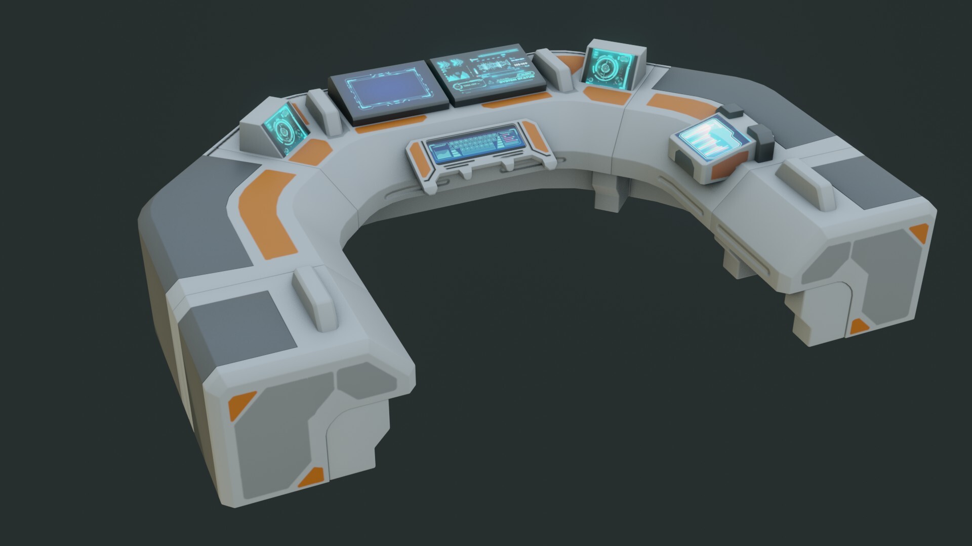 ArtStation - Sci-Fi Control Panel - Low poly - PBR - Game ready