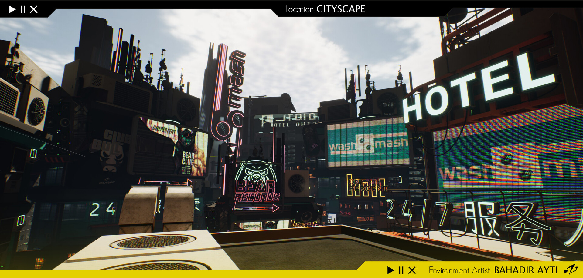 ArtStation - CYBERPUNK CITYSCAPE