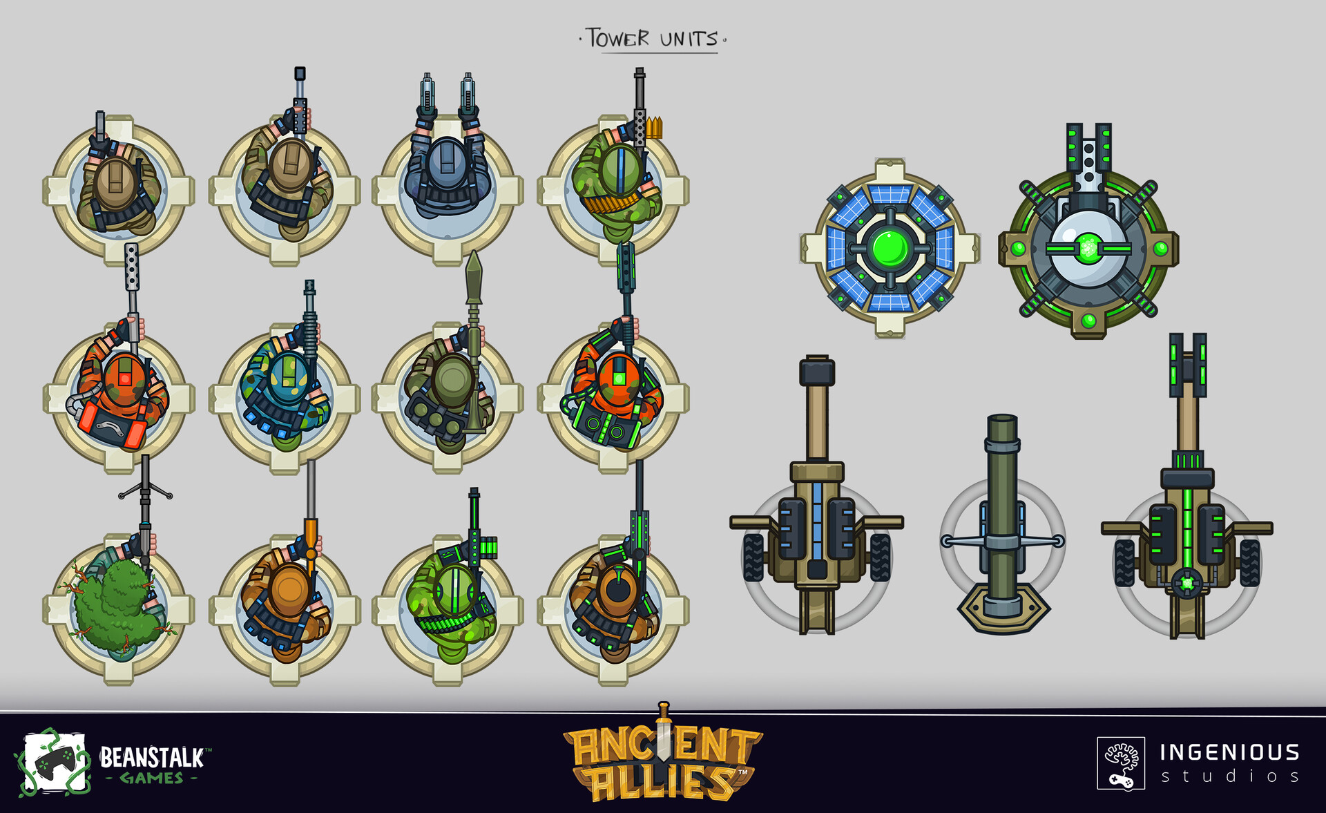 Ingenious Studios - Ancient Allies Tower Defense - Character and ...