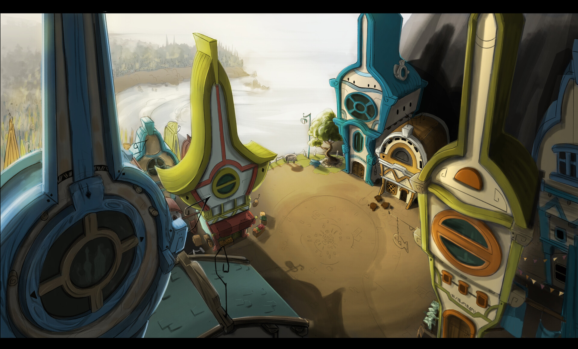 ArtStation - FanArt Background inspired by Dofus I