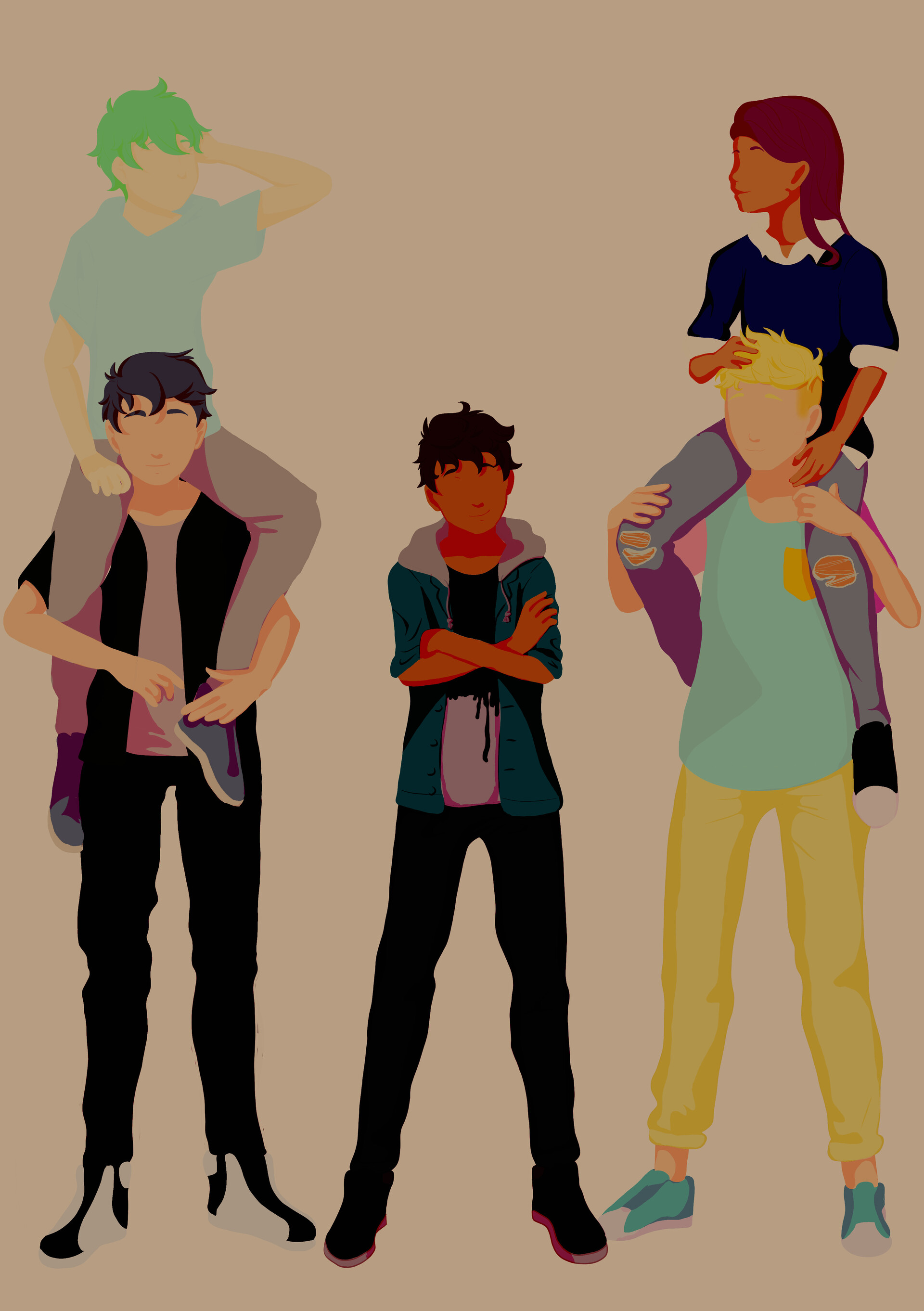 ArtStation - Just a friendly chat (Base Used as concept to Pose Reference)