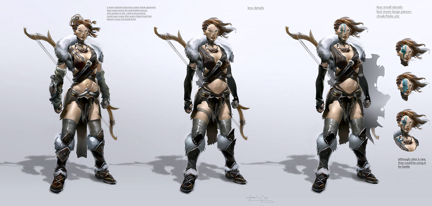 ArtStation - Warrior Lady research