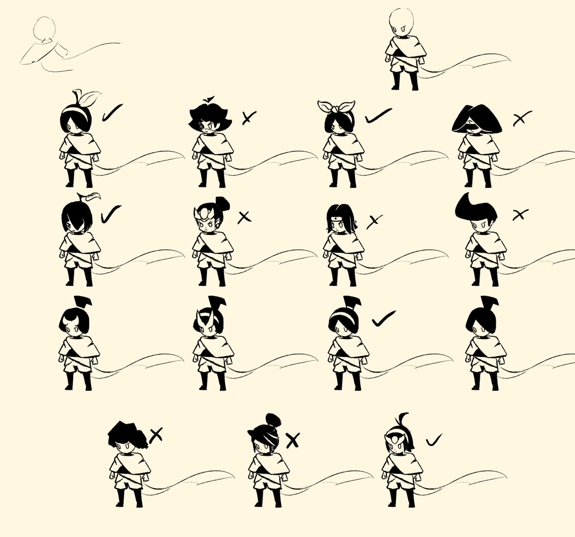 Xavier Davidson - Apple Ninja Eva - Character Design Evolution