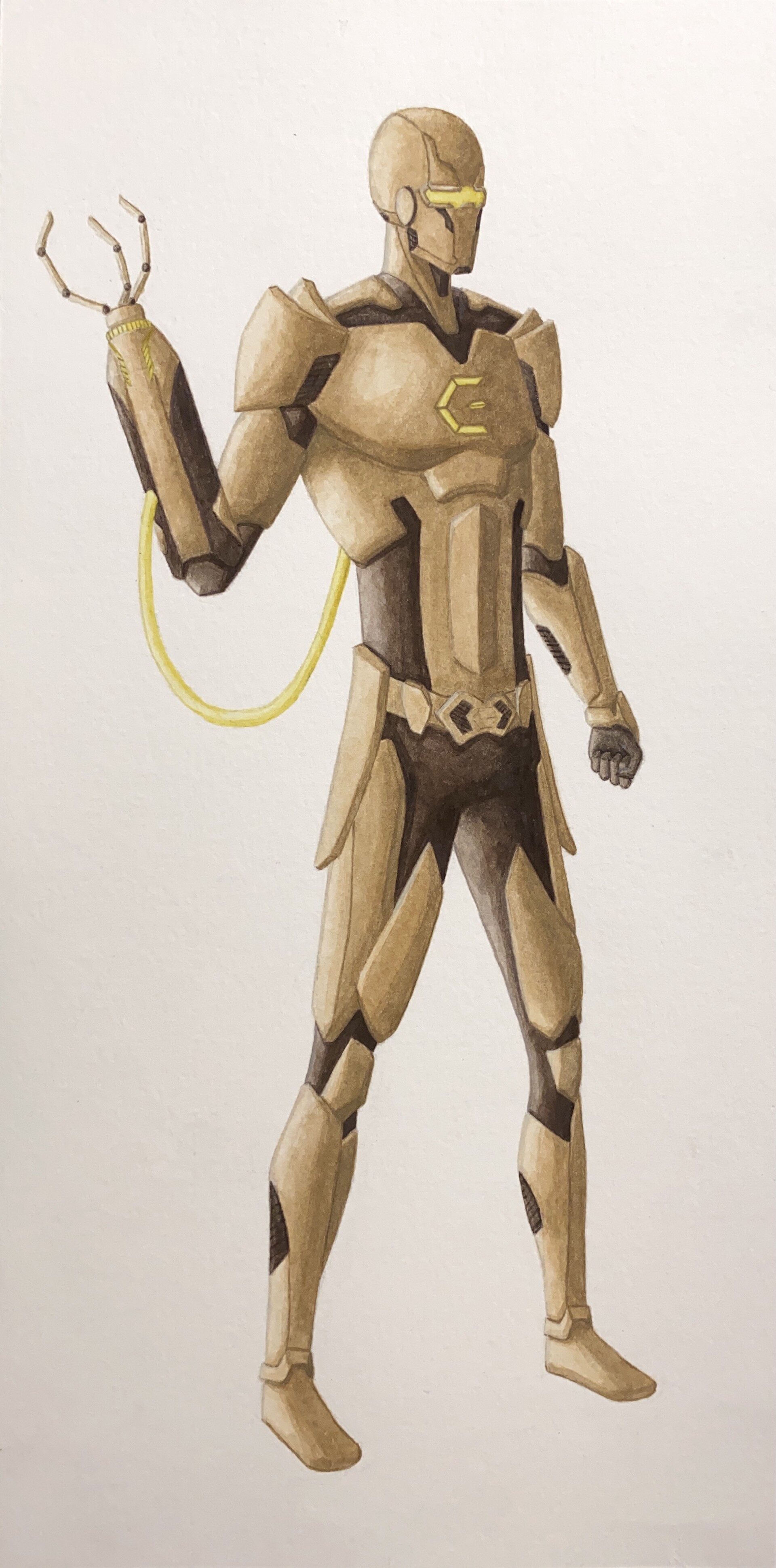 ArtStation - Cardboard Man Illustration