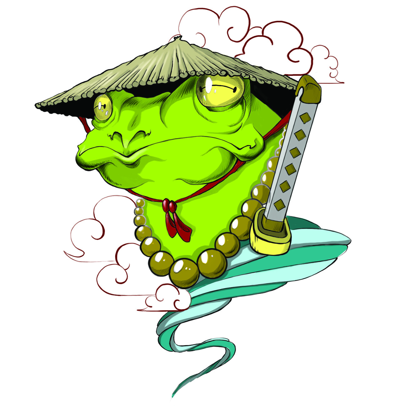 ArtStation - Samurai frog