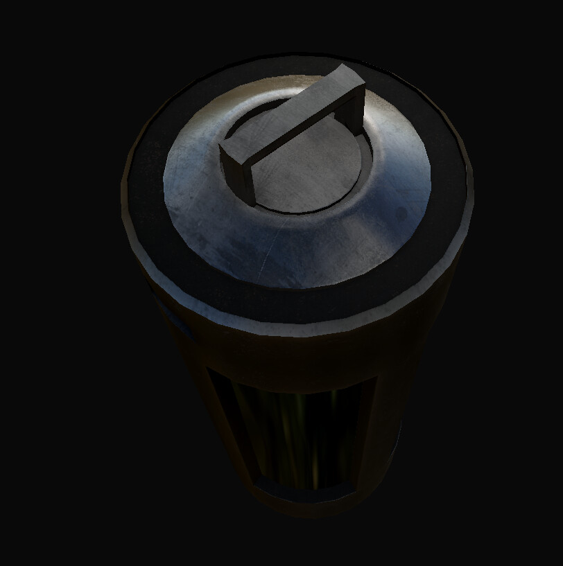 Sam E - Sci-Fi Liquid Container 3D Model