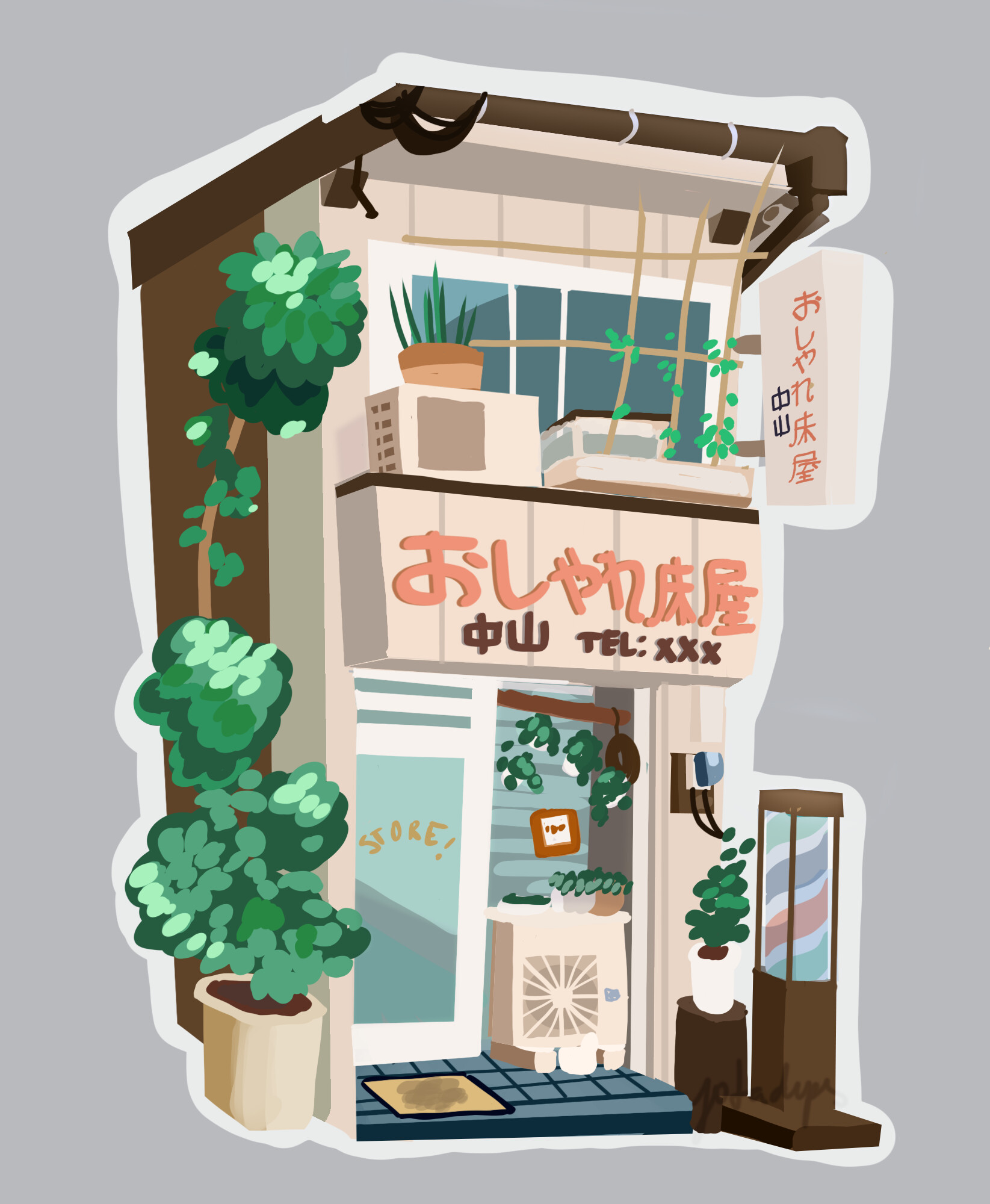 ArtStation - a japanese building