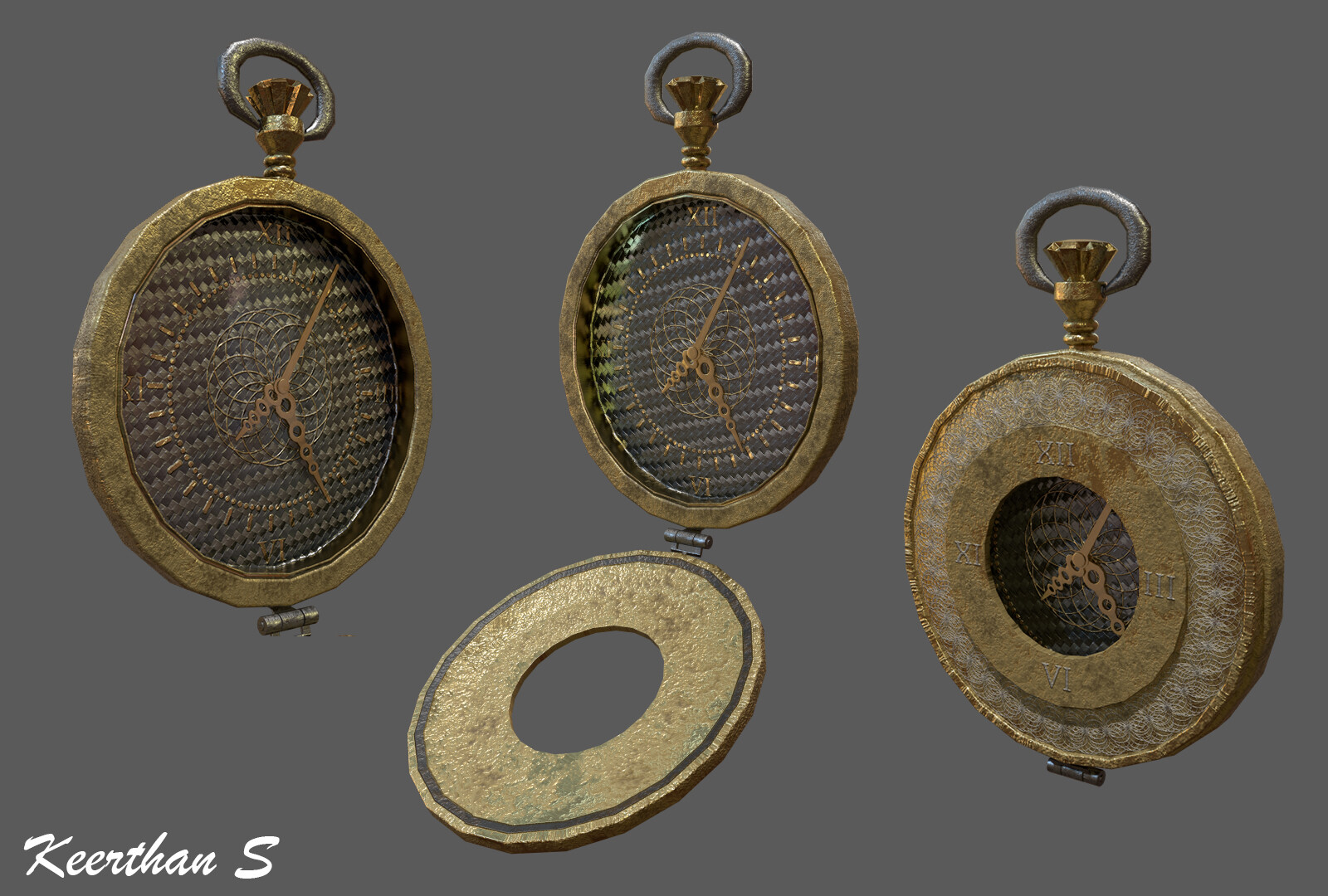 ArtStation - Antique Pocket Watch