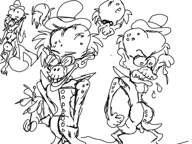 ArtStation - The Doodle of a Goofy Monster Scientist