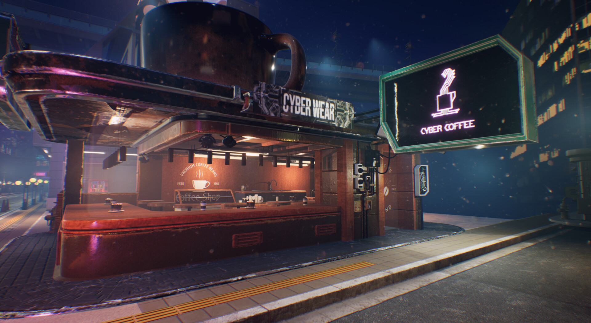 ArtStation - 《Cyber Coffee》