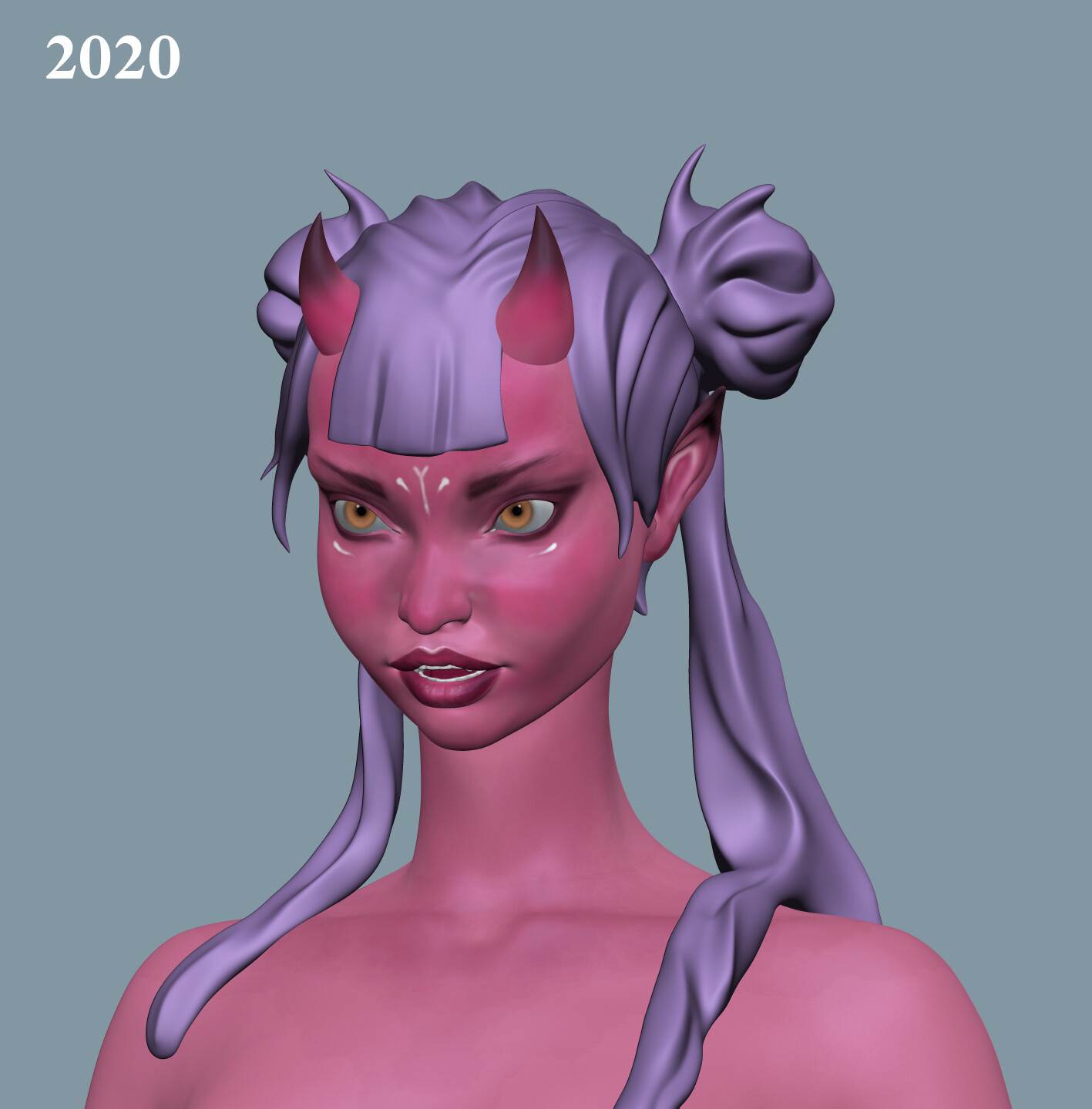 ArtStation - Pink girl