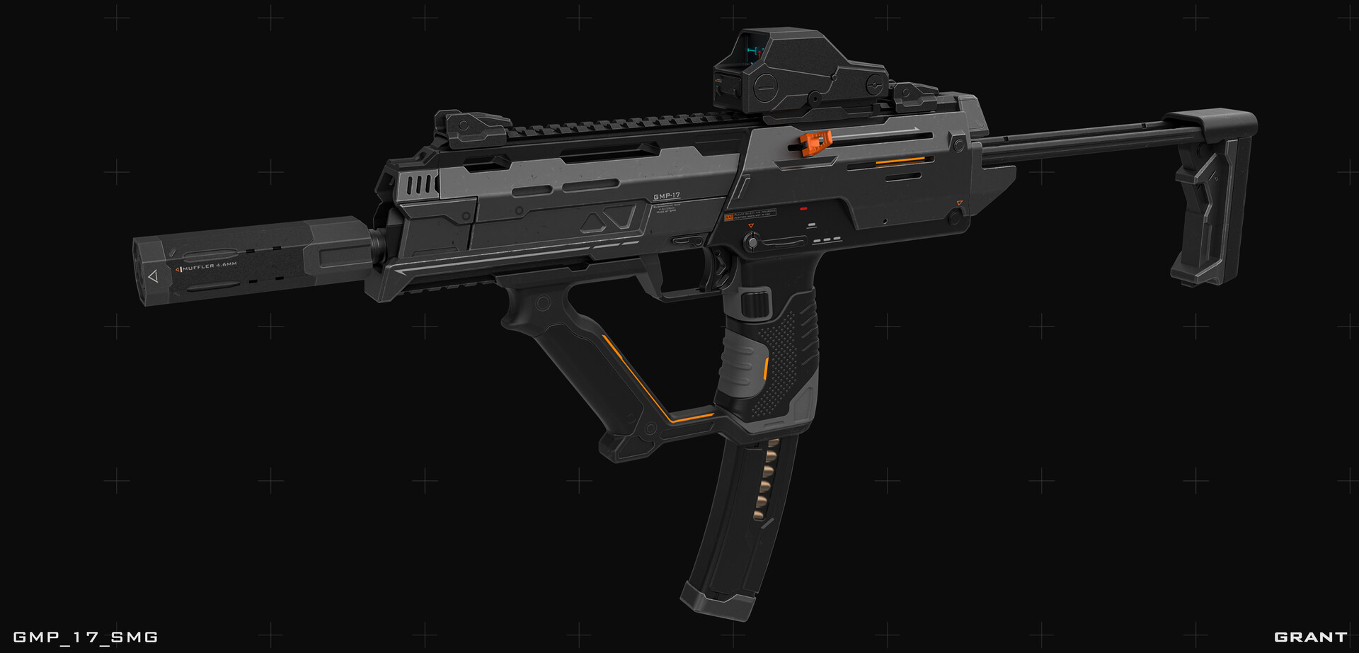 ArtStation - GMP_17(SMG） Submachine gun