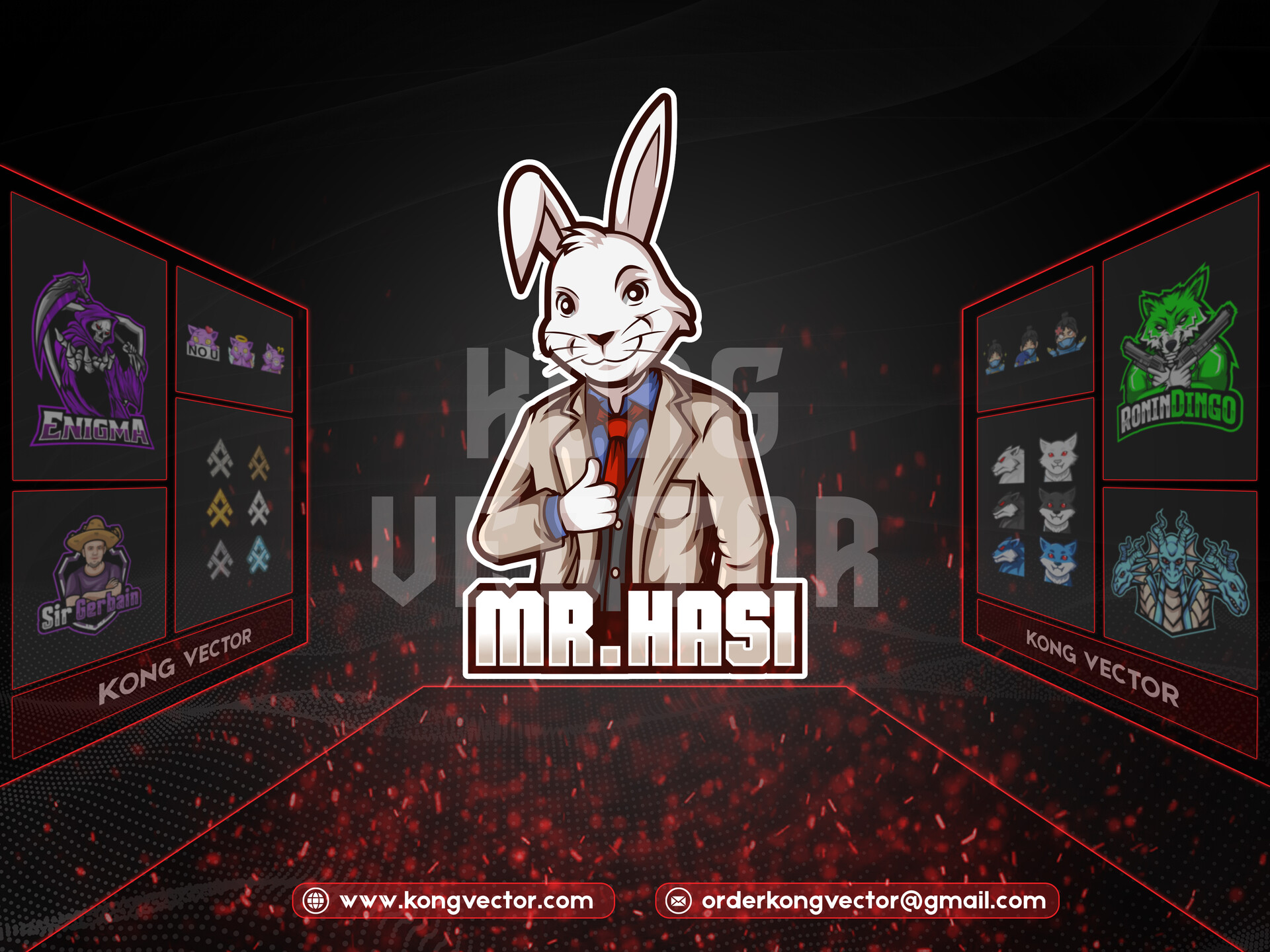 kong vector - Rabbit Logo