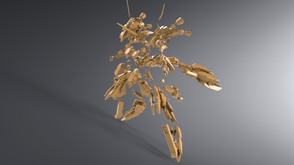 ArtStation - Project Re-Hize 3D printing_Gundam