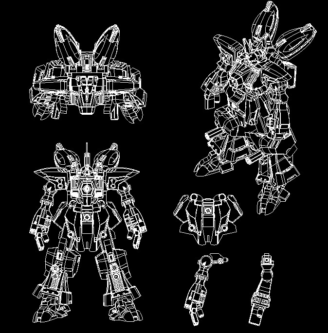 ArtStation - Project: Blue Geymalk, 3D Printing Purpose_Gundam