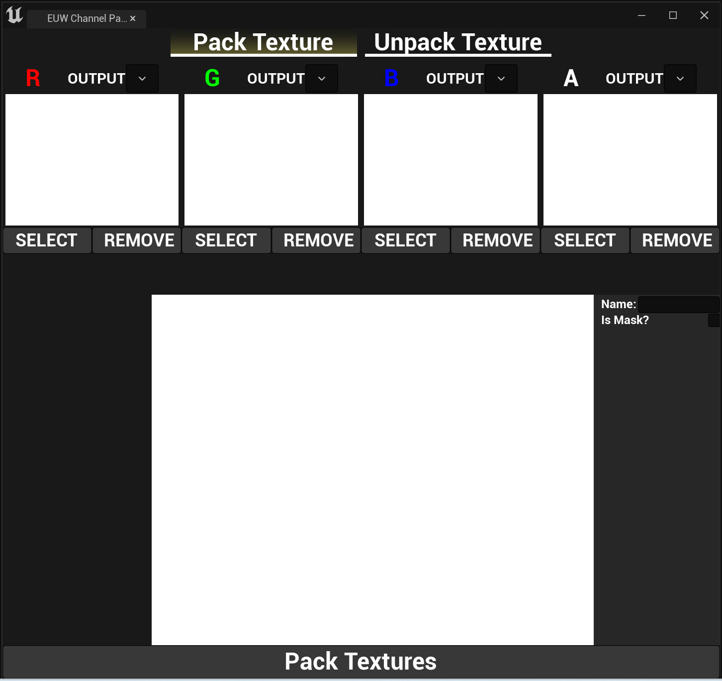 ArtStation - UE5 Texture Packing Tool and Shortcuts