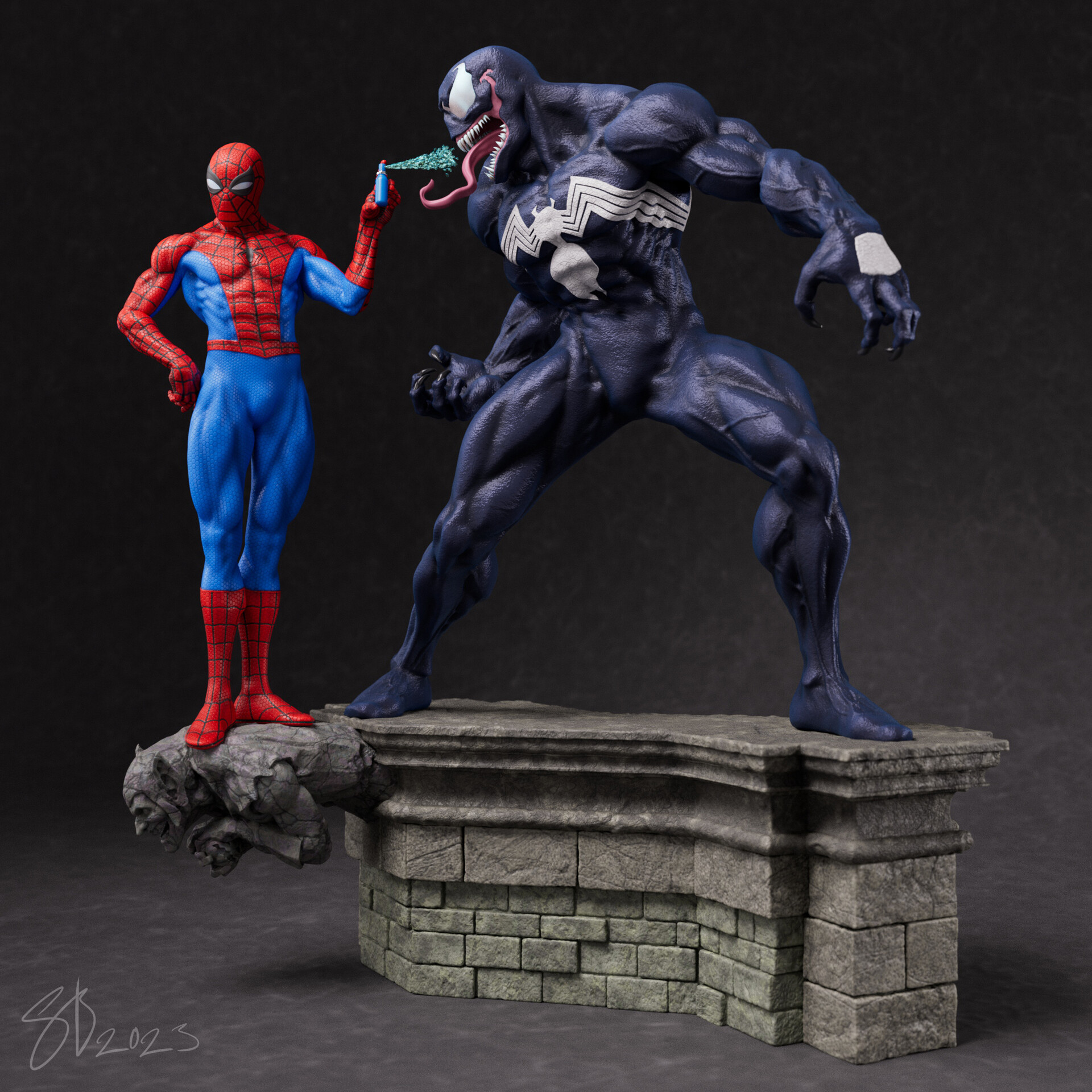 Scott Broad - Fresh Breath -- Spider-man v Venom