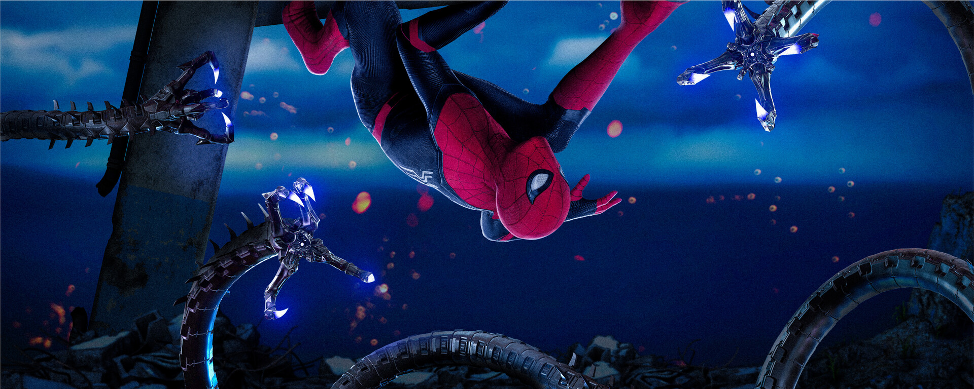 ArtStation - Spider-Man in photo manipulation.