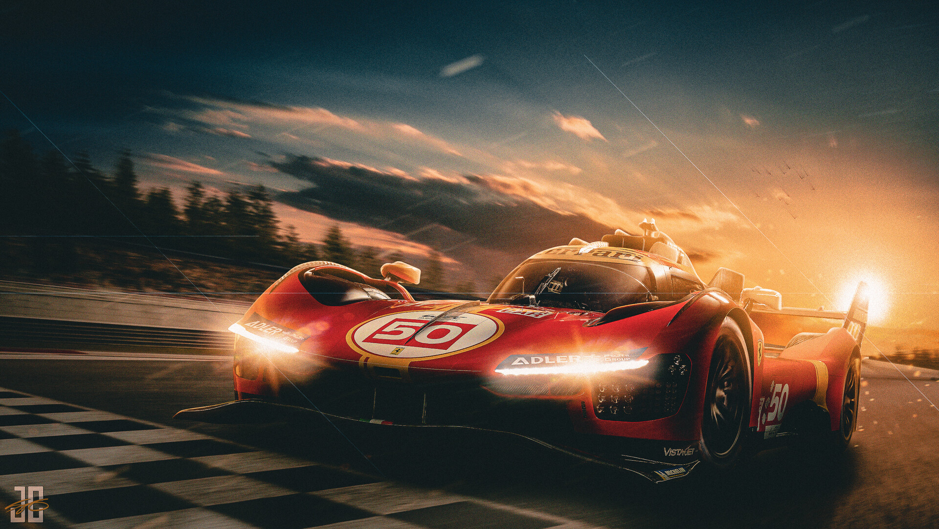 ArtStation - Ferrari 499P Hypercar photo manipulation