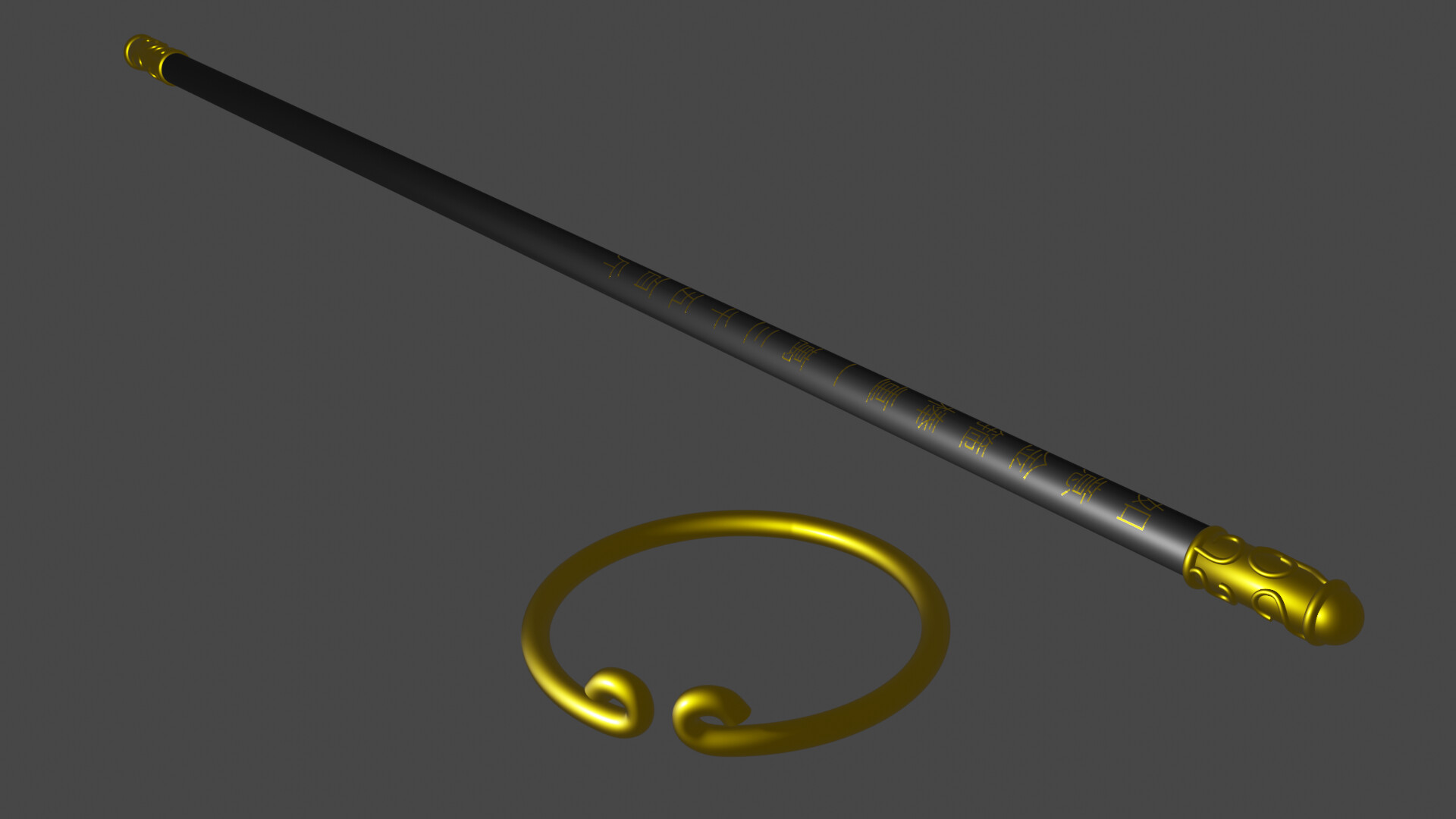 Nil Delgado - Sun Wukong Weapon + Crown | Painted