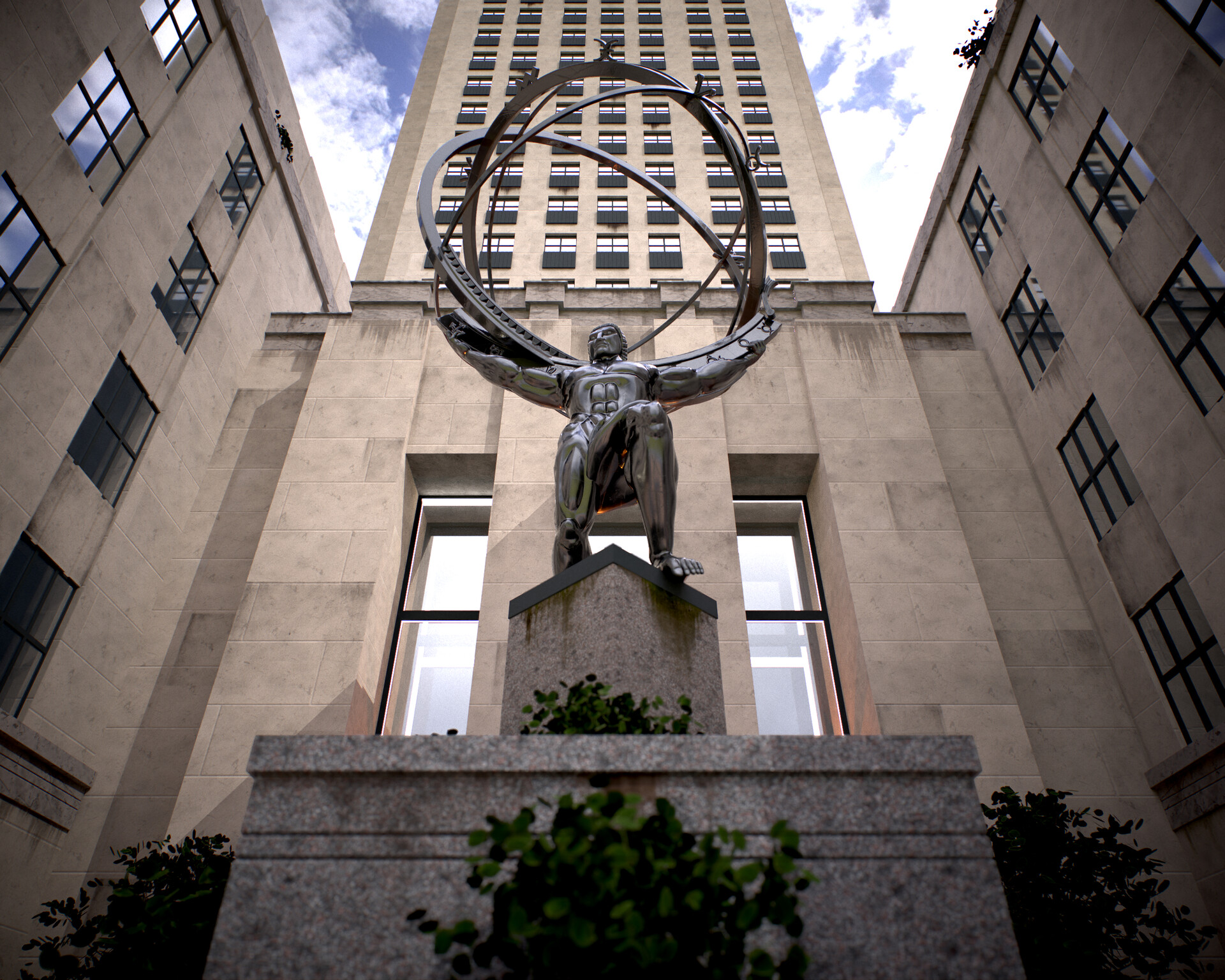 ArtStation - Atlas, Rockefeller Center, NY