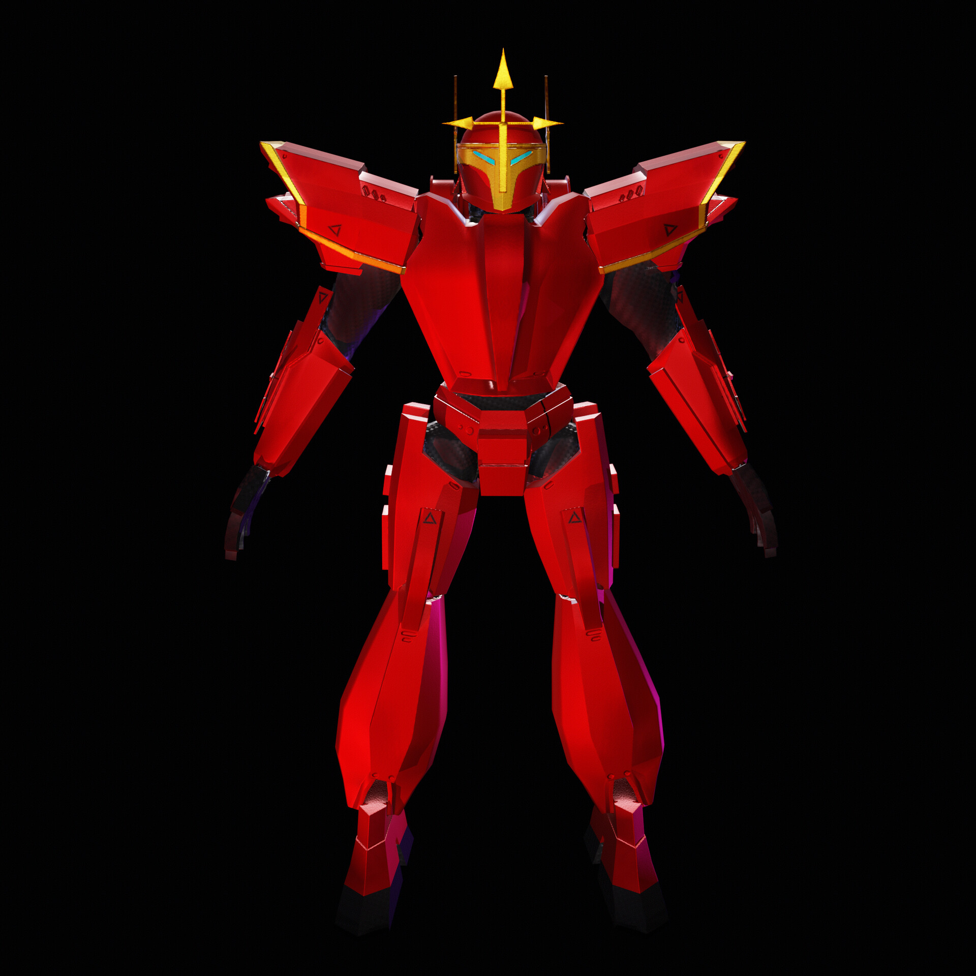 ArtStation - Red Mecha Suit