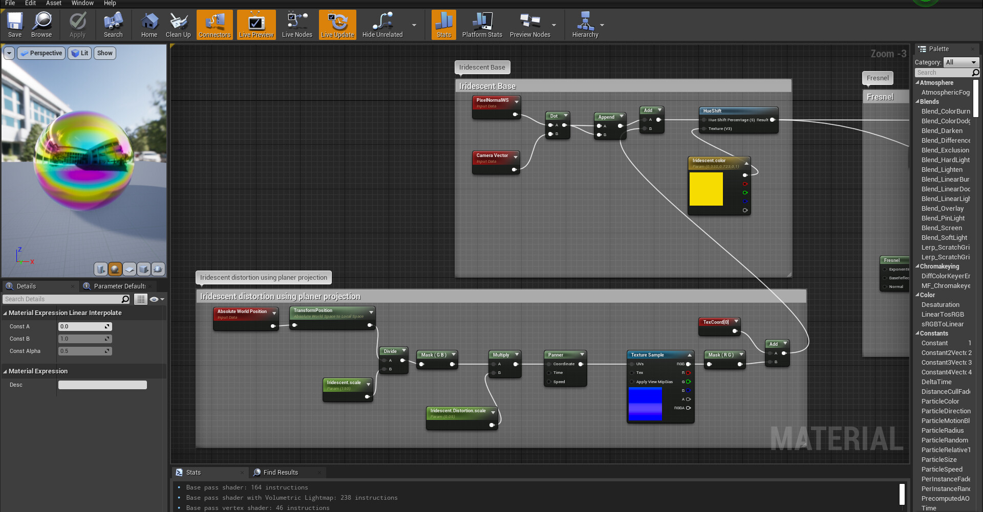 Sarah Mai - How To Create An Iridescent Effect in UNREAL - Tutorial