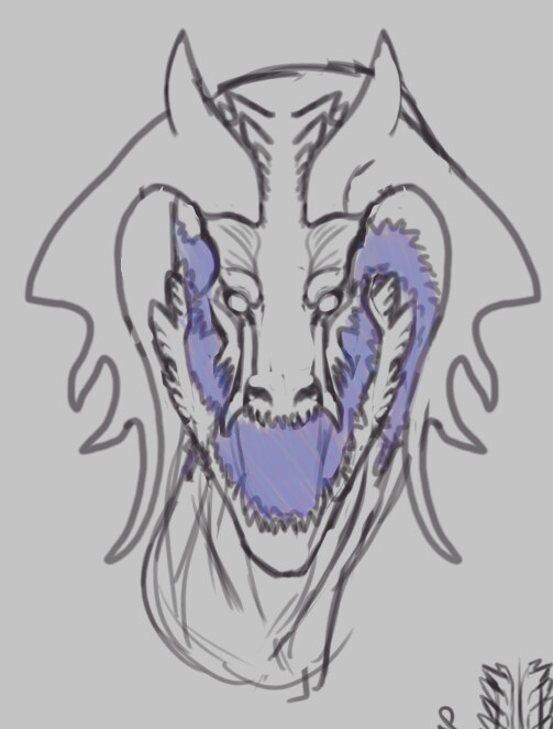 how to draw a demon dragon